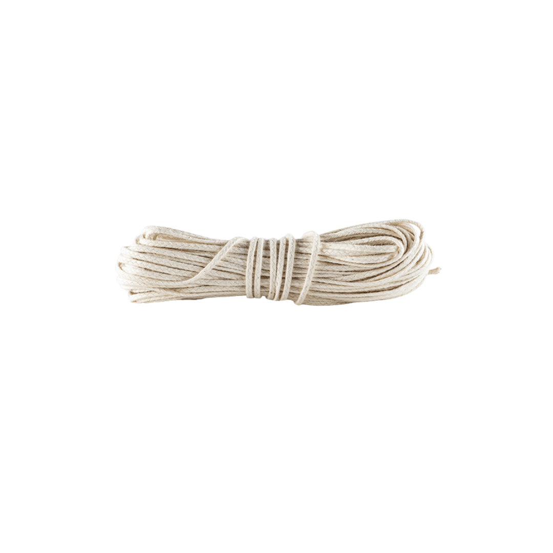 Pillar Wick #8 – Bleached Square Braid for Beeswax & Votive Candles ...